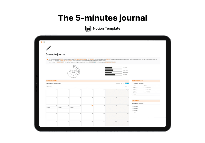 5 Minutes Journal Free Notion Template Prototion 5-minutes-journal-free-notion-template-prototion